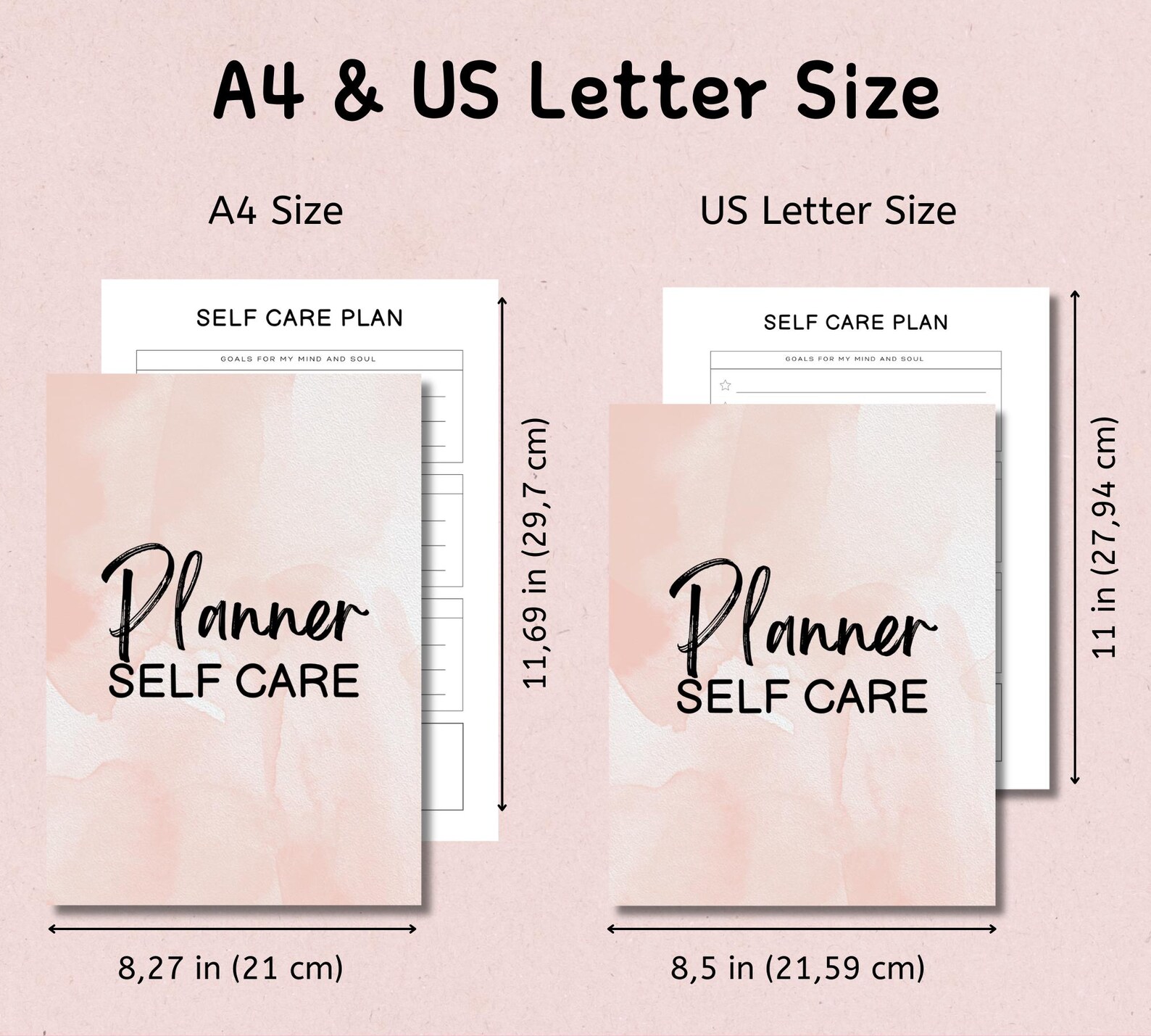 Printable Self-care Planner | Self-love Journal Inserts | Mindfulness ...