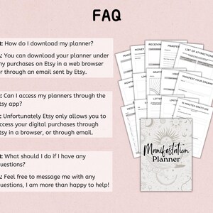 2025 Manifestation Printable Journal | Law of Attraction Workbook ...