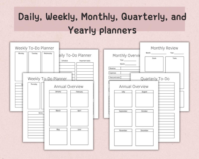 Printable Business Planner Small Business Binder Business Organizer ...