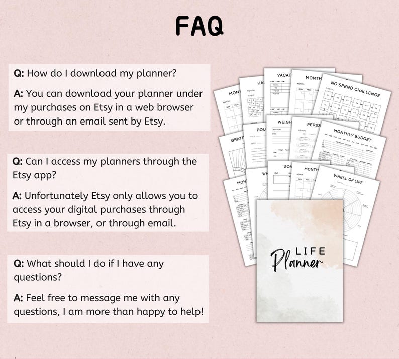 Printable Life Planner | Personal Finance Planner Bundle | Home ...