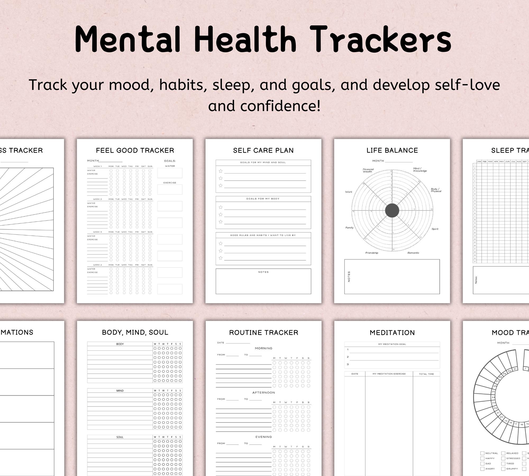 Printable Self-care Planner | Self-love Journal Inserts | Mindfulness ...
