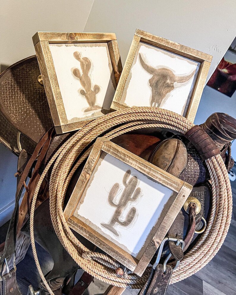 Rustic Boho Western Wood Sign Set Rustic Nursery Decor - Etsy