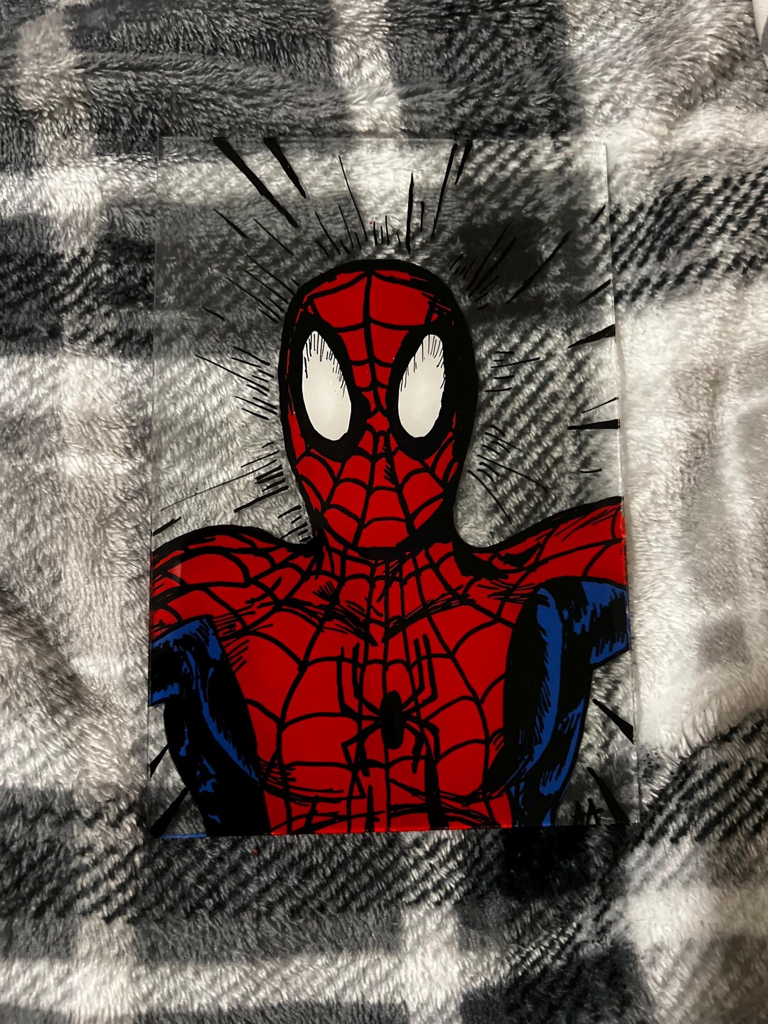 Spider-man Glass Art. - Etsy