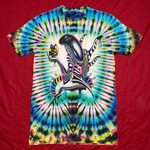 Xenomorph Alien Acid for Blood Tie Dye Graphic Shirt Art by Brizbazaar ...