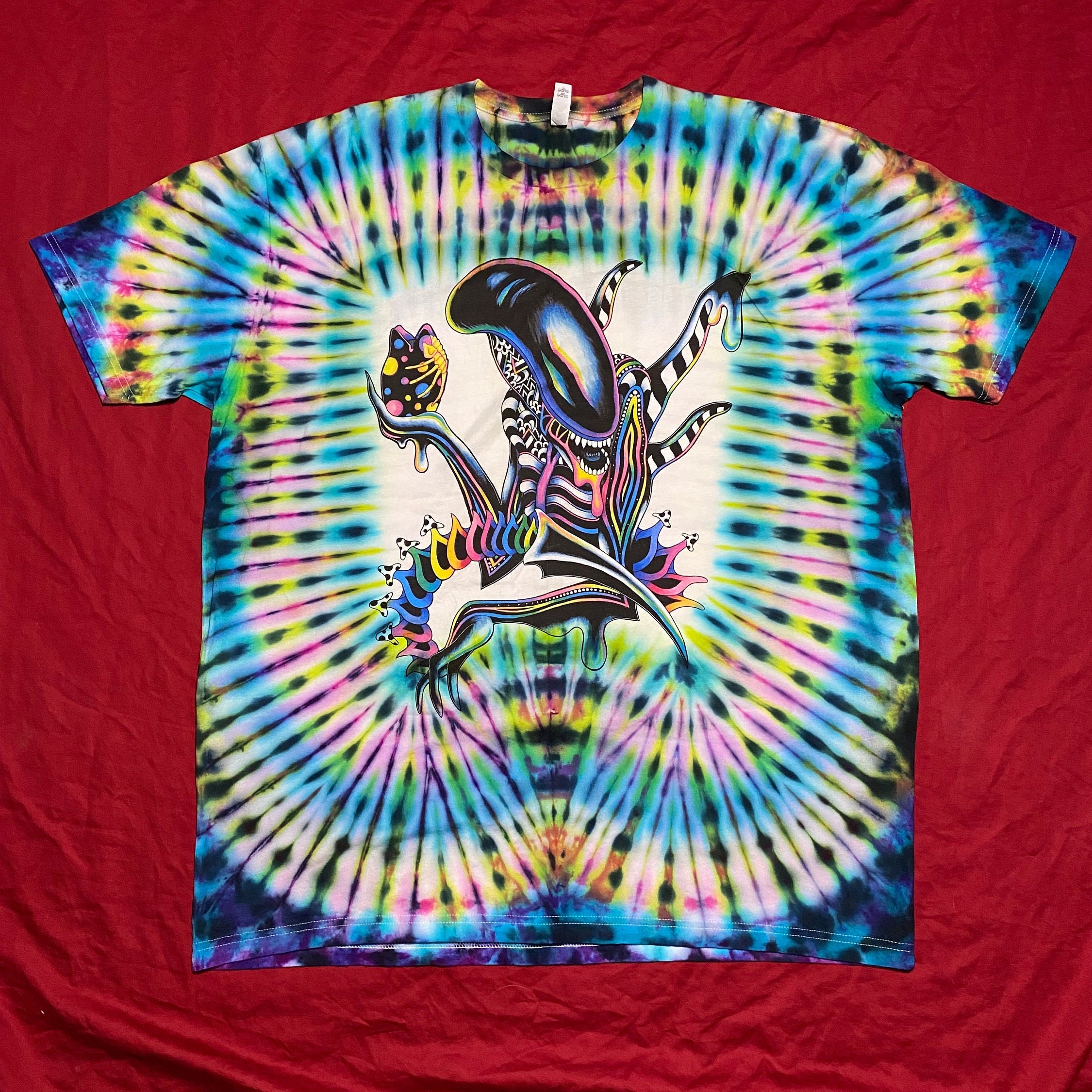 Xenomorph Alien Acid for Blood Tie Dye Graphic Shirt Art by Brizbazaar ...
