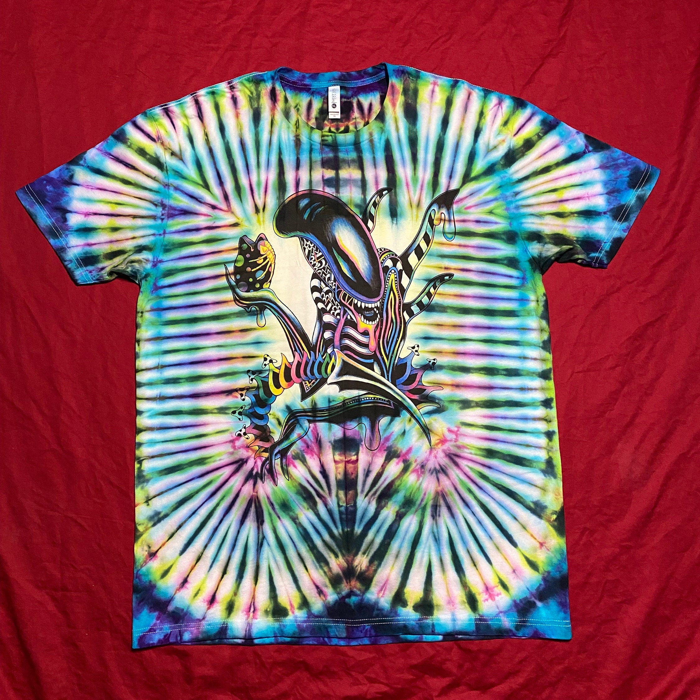 Xenomorph Alien Acid for Blood Tie Dye Graphic Shirt Art by Brizbazaar ...