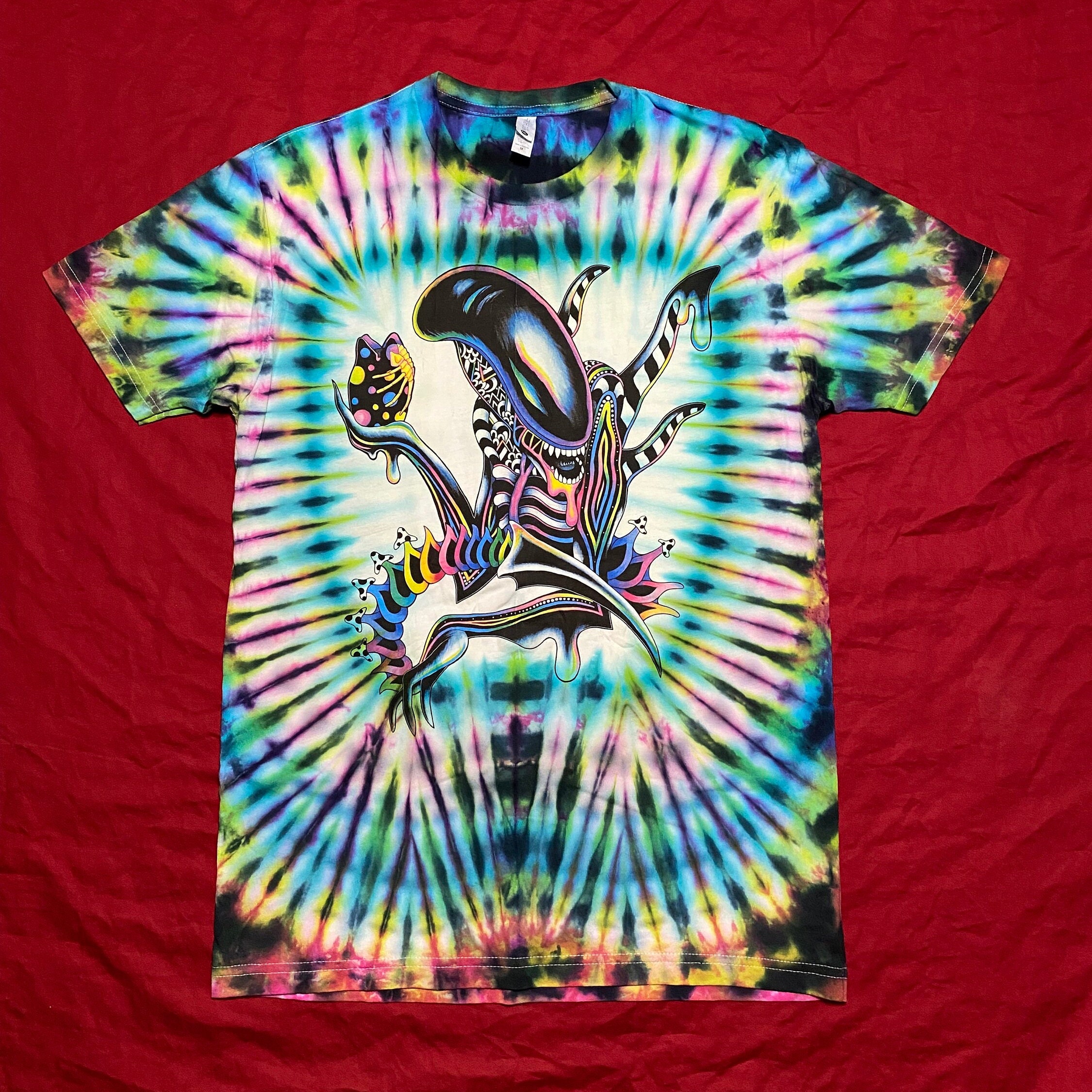 Xenomorph Alien Acid for Blood Tie Dye Graphic Shirt Art by Brizbazaar ...