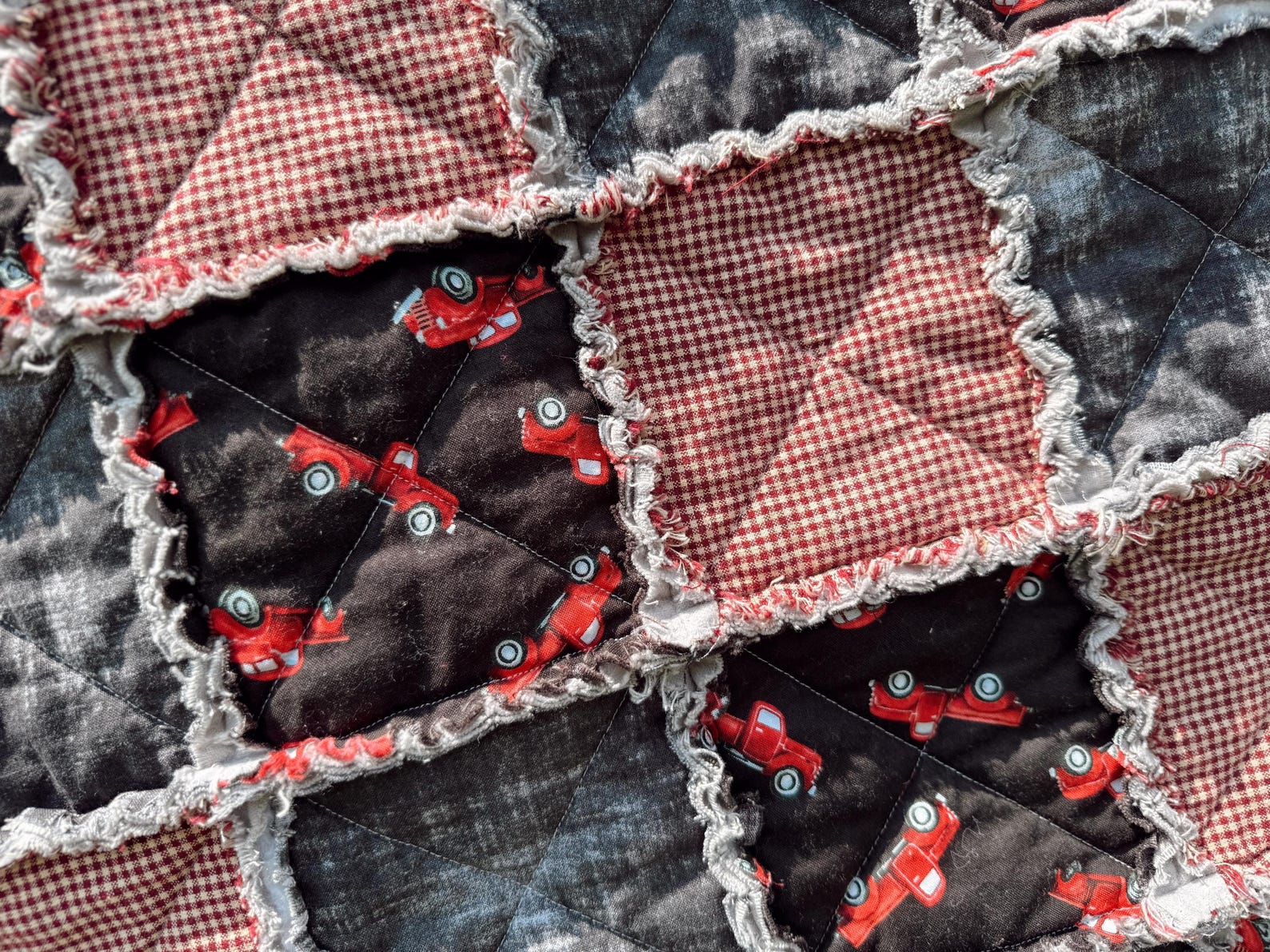 Farm Truck Baby Rag Quilt - Etsy