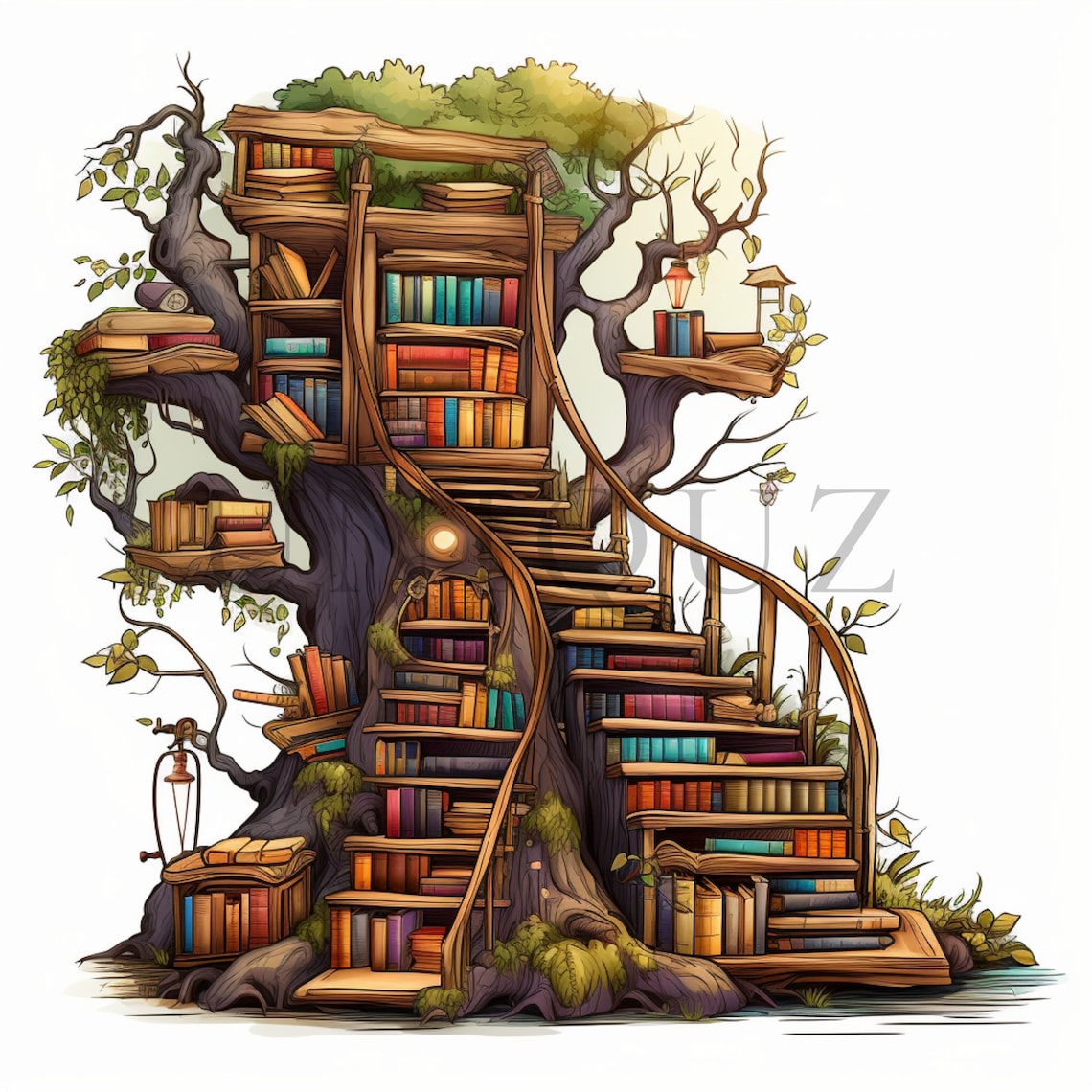 Library Clipart 10 High Quality Jpgs Commercial Use Library Books ...