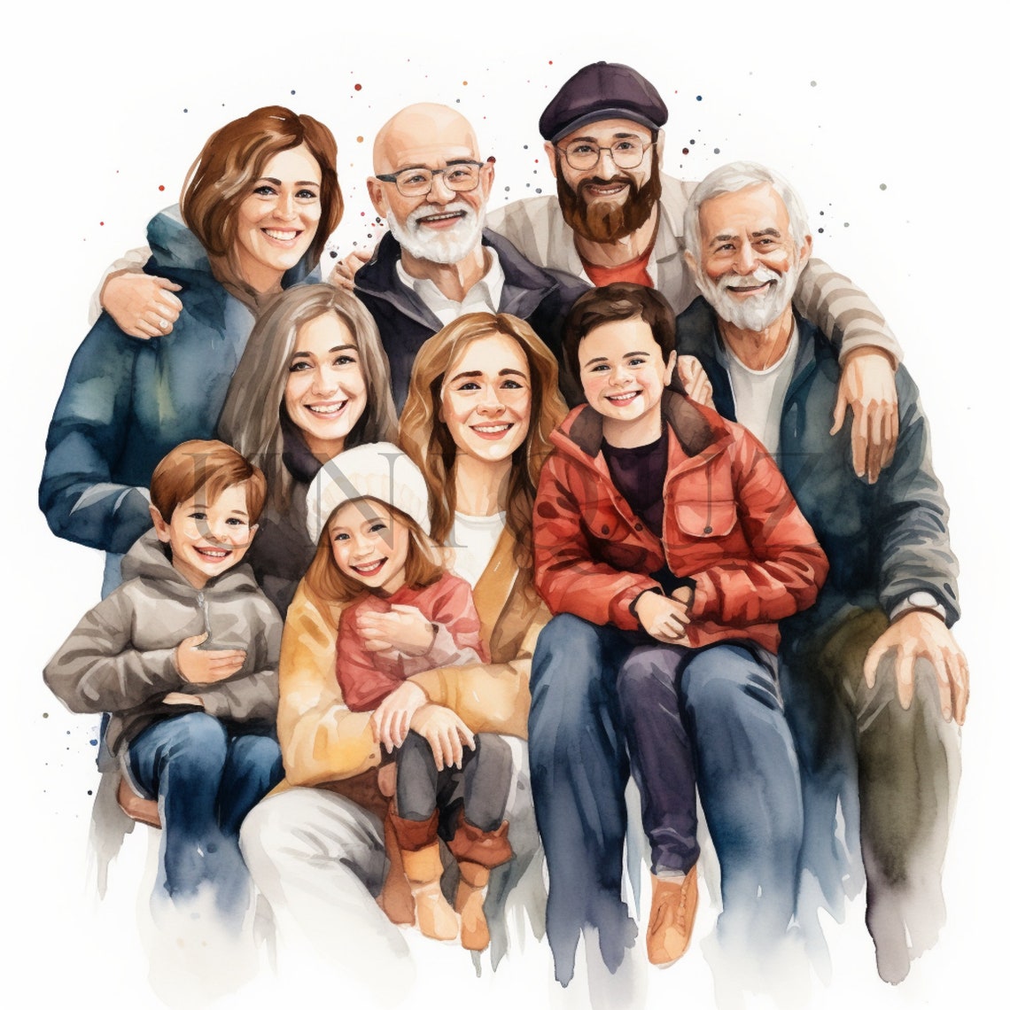 Family Clipart 10 High Quality Jpgs Digital Download Childrens Clipart ...