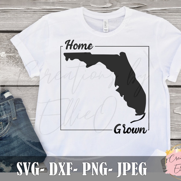 Svg Florida Grown - Etsy
