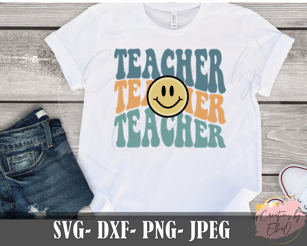 Retro Teacher Smiley - Etsy