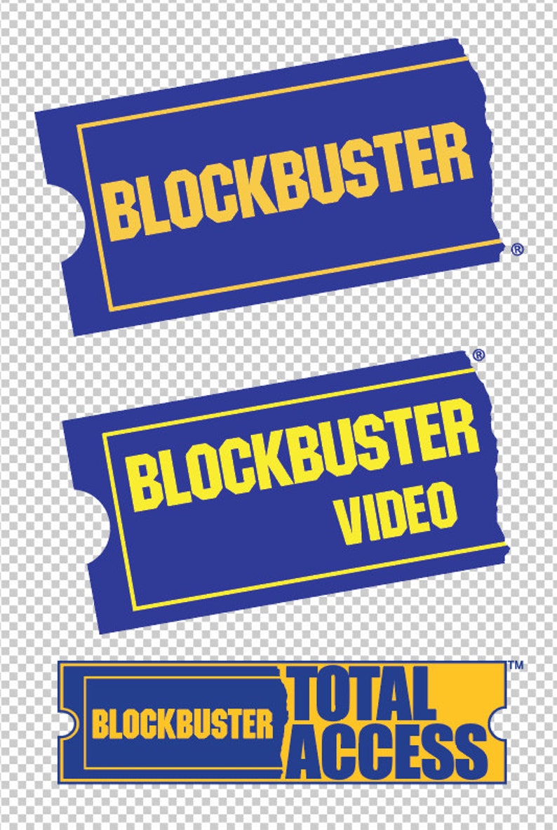 Blockbuster Video Defunct Logo SVG Eps Png - Etsy UK