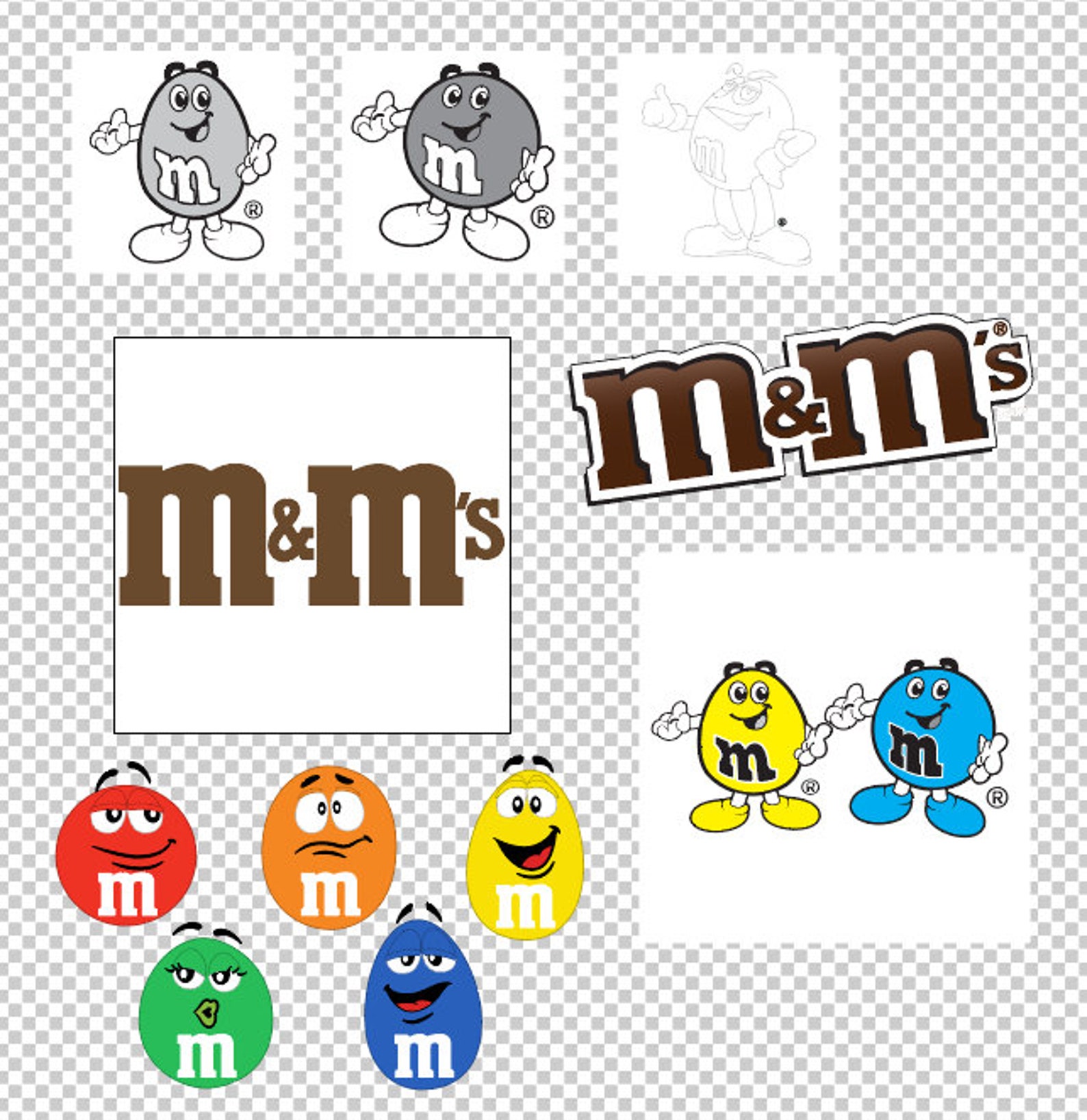 M&ms Logo SVG Eps Png - Etsy