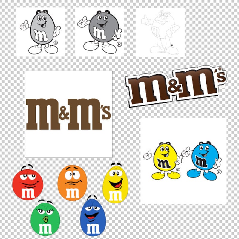 M and M Logo Download - Etsy