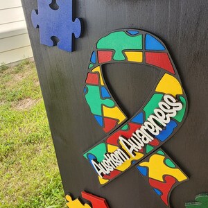 Autism Door Hanger, Autism Door Wreath, Autism, Autism Awareness ...