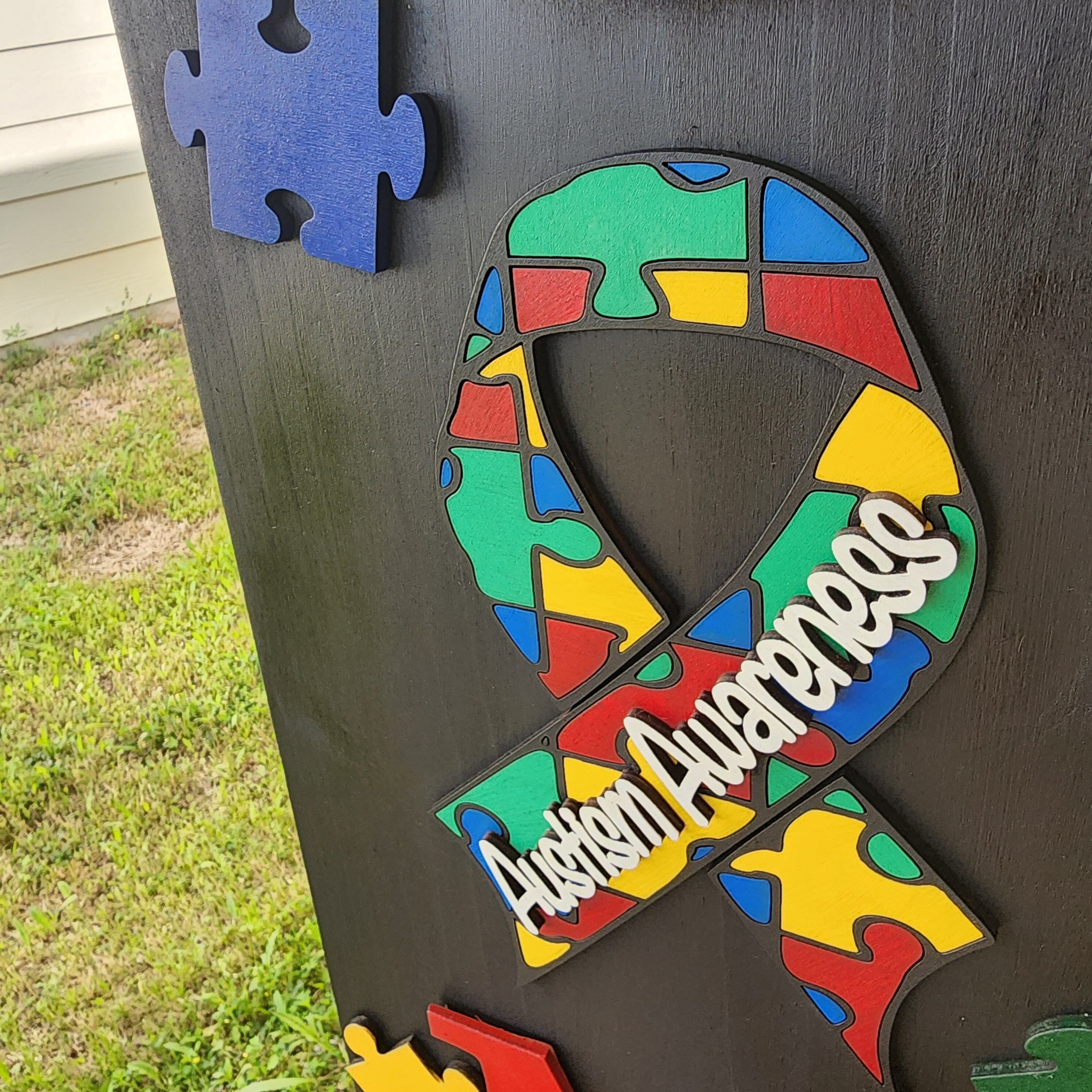 Autism Door Hanger, Autism Door Wreath, Autism, Autism Awareness ...