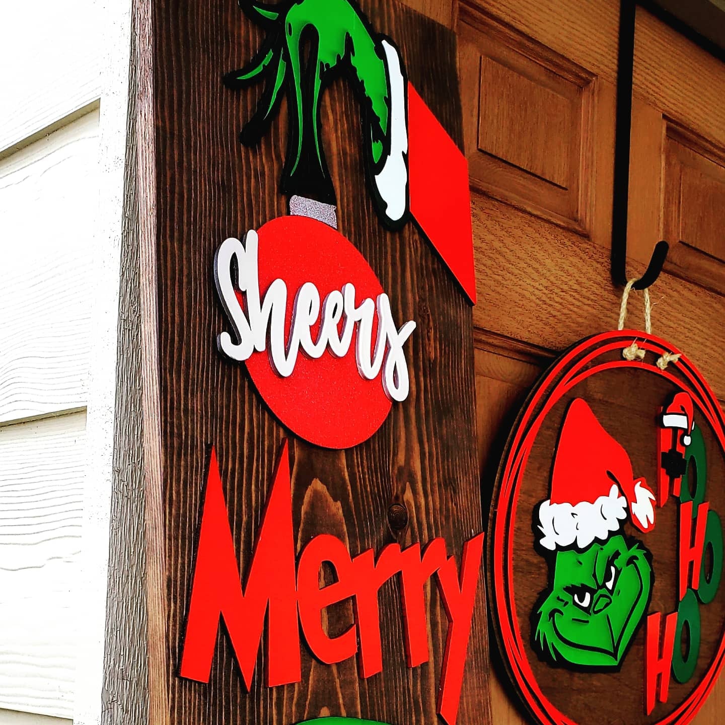 Grinch, Grinch Sign, Merry Grinchmas, Grinch Decor, Grinch Hand, Grinch ...