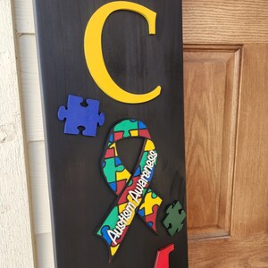 Autism Door Hanger, Autism Door Wreath, Autism, Autism Awareness ...