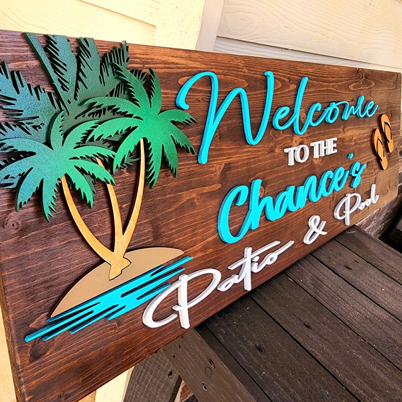 Wood Patio Signs - Etsy