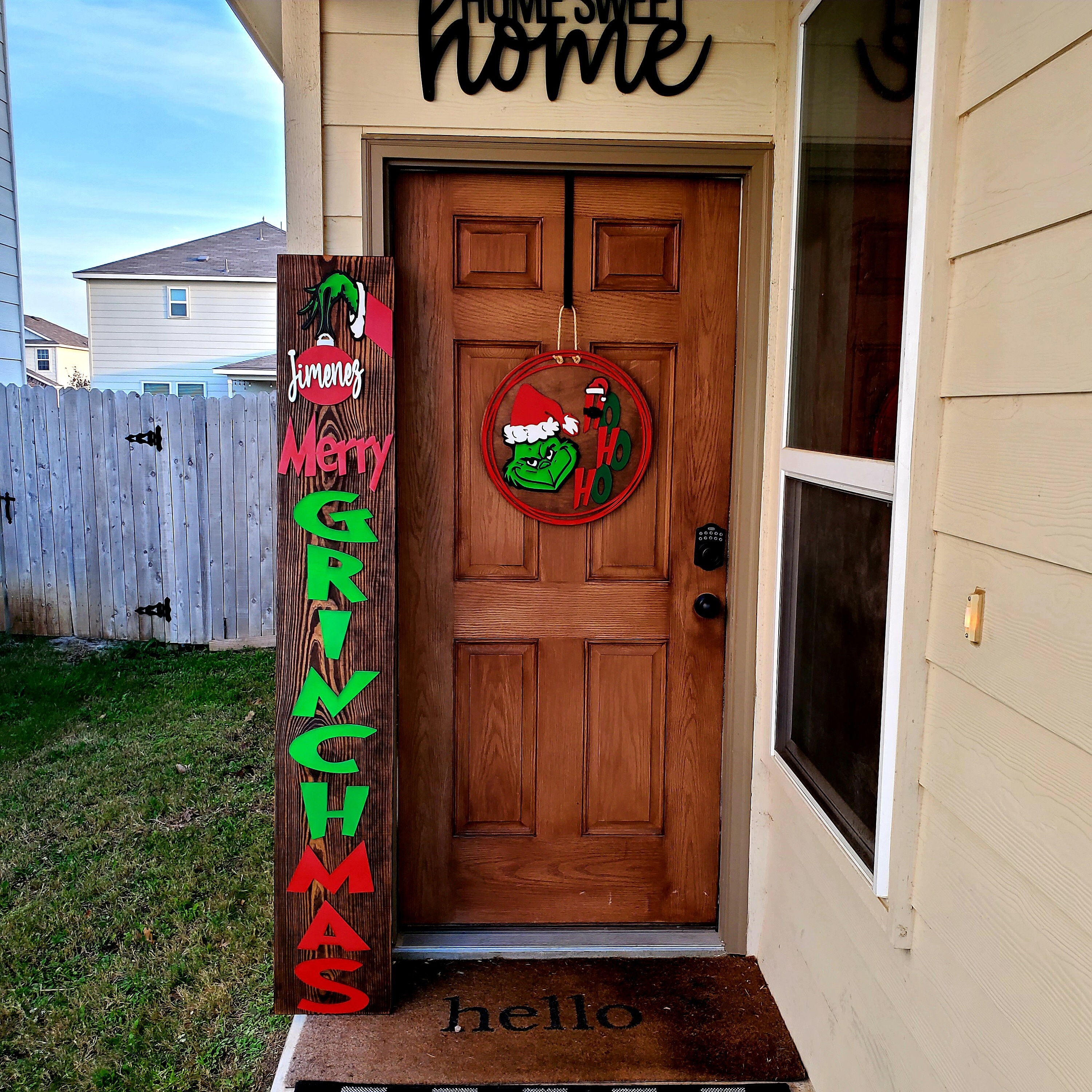 Grinch, Grinch Sign, Merry Grinchmas, Grinch Decor, Grinch Hand, Grinch ...