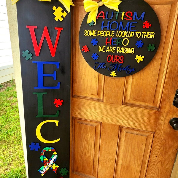 Autism Wreath - Etsy