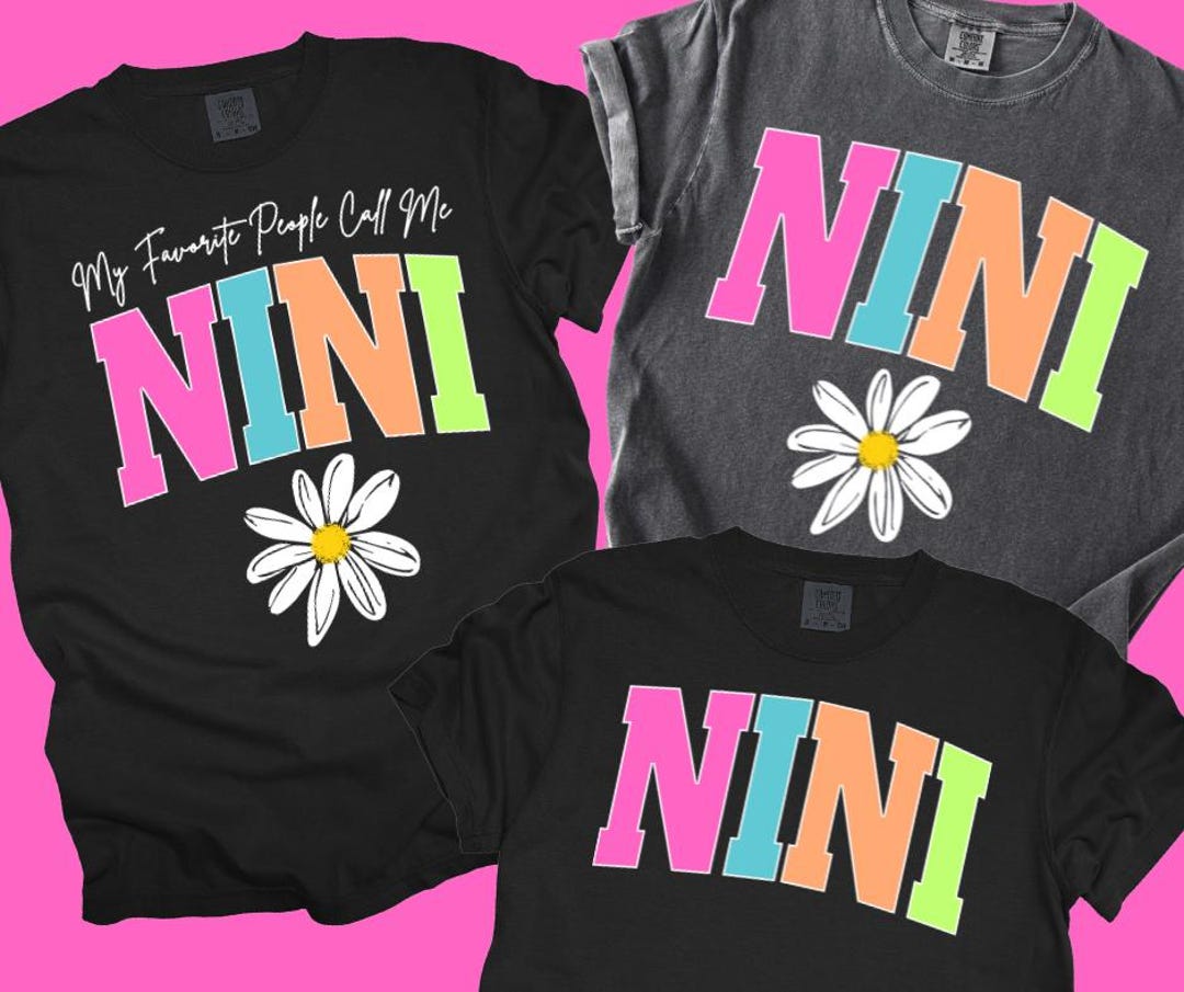 Digital NINI Varsity Font - Multiple Colors - PNG 300dpi Digital Design ...
