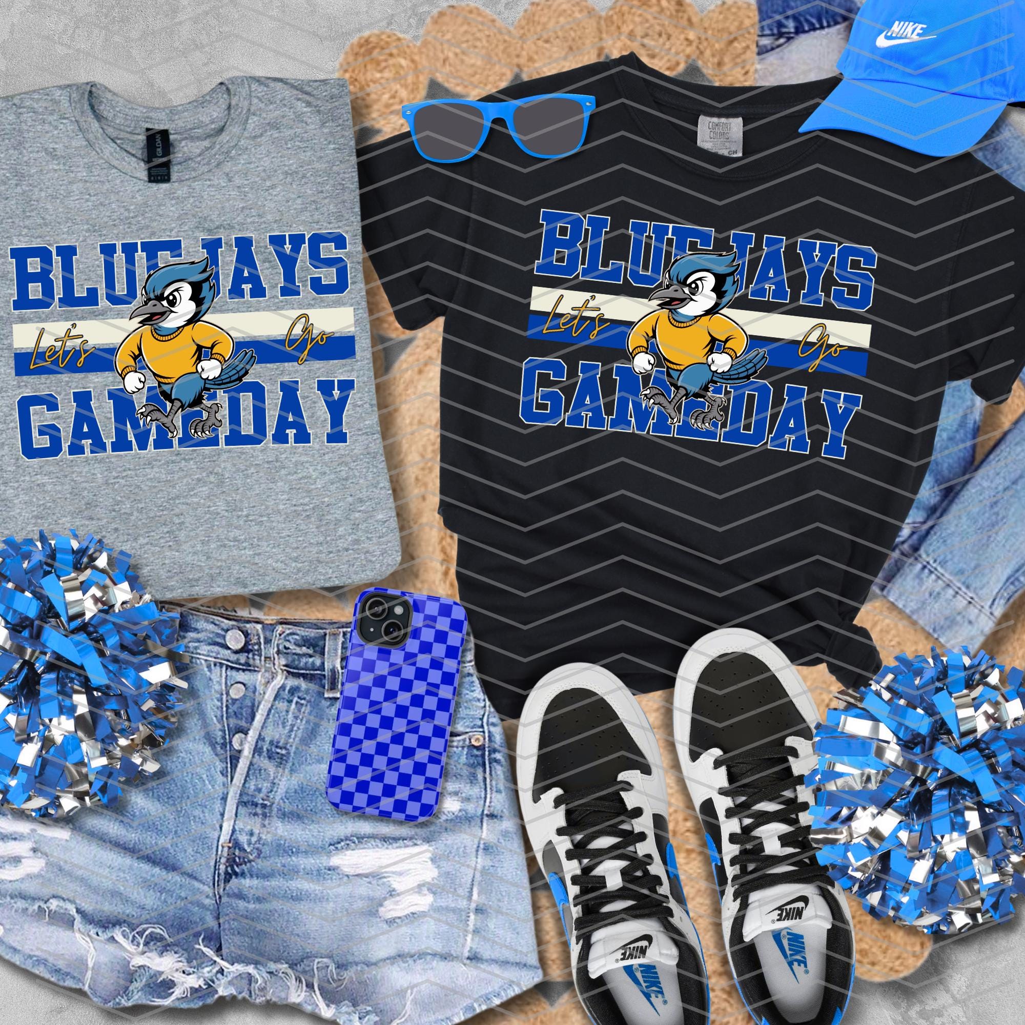 Custom Bluejay - Blue Jay Mascot Canva Template - Customizable - Dtg ...