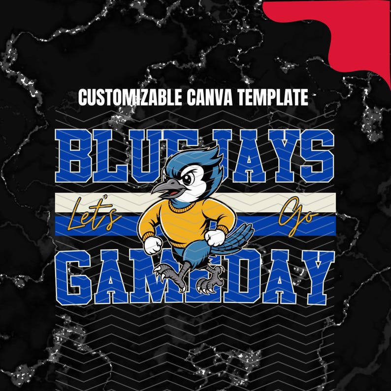 Custom Bluejay - Blue Jay Mascot Canva Template - Customizable - Dtg ...