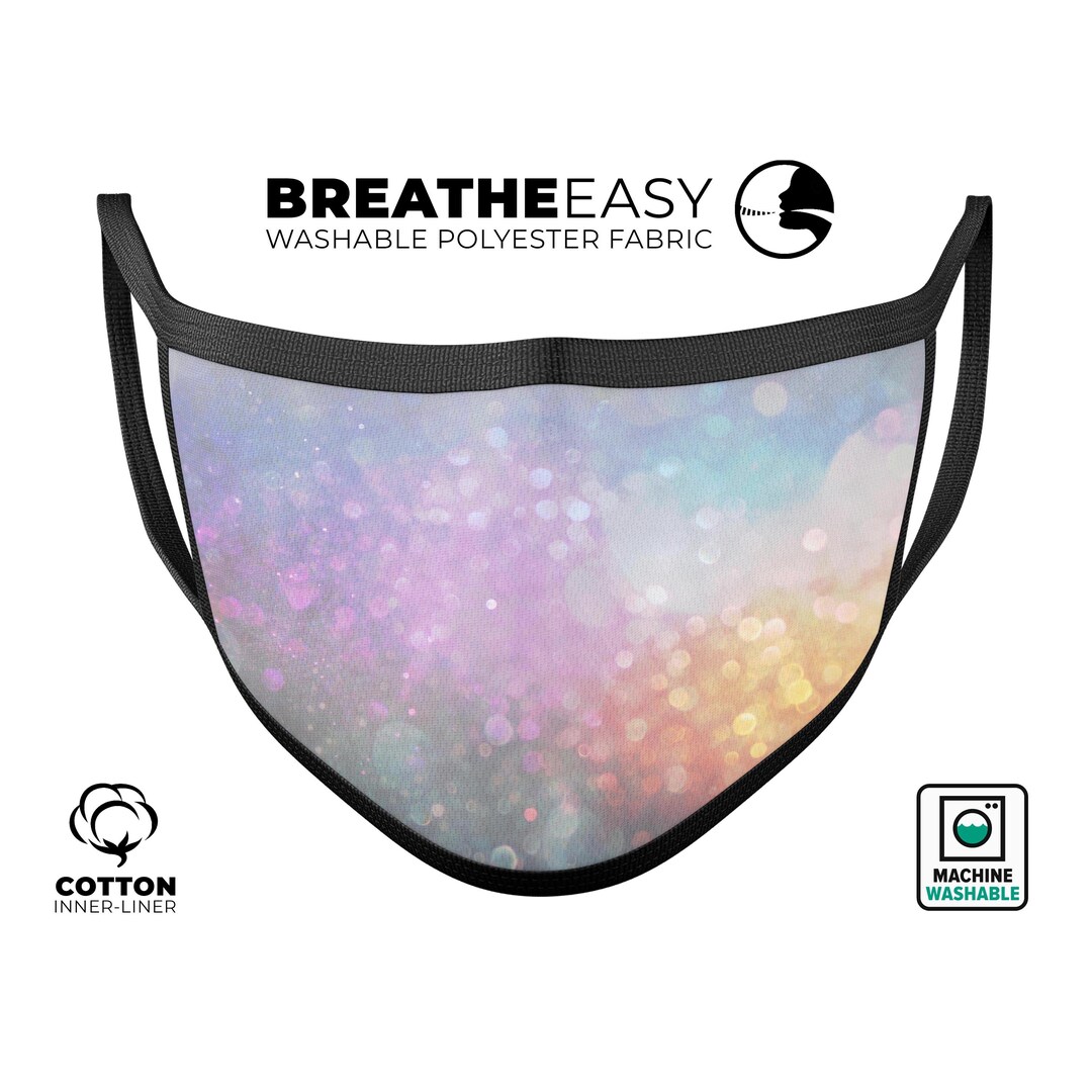 Tie Dye Unfocused Glowing Orbs of Light Made in USA Cotton Washable ...