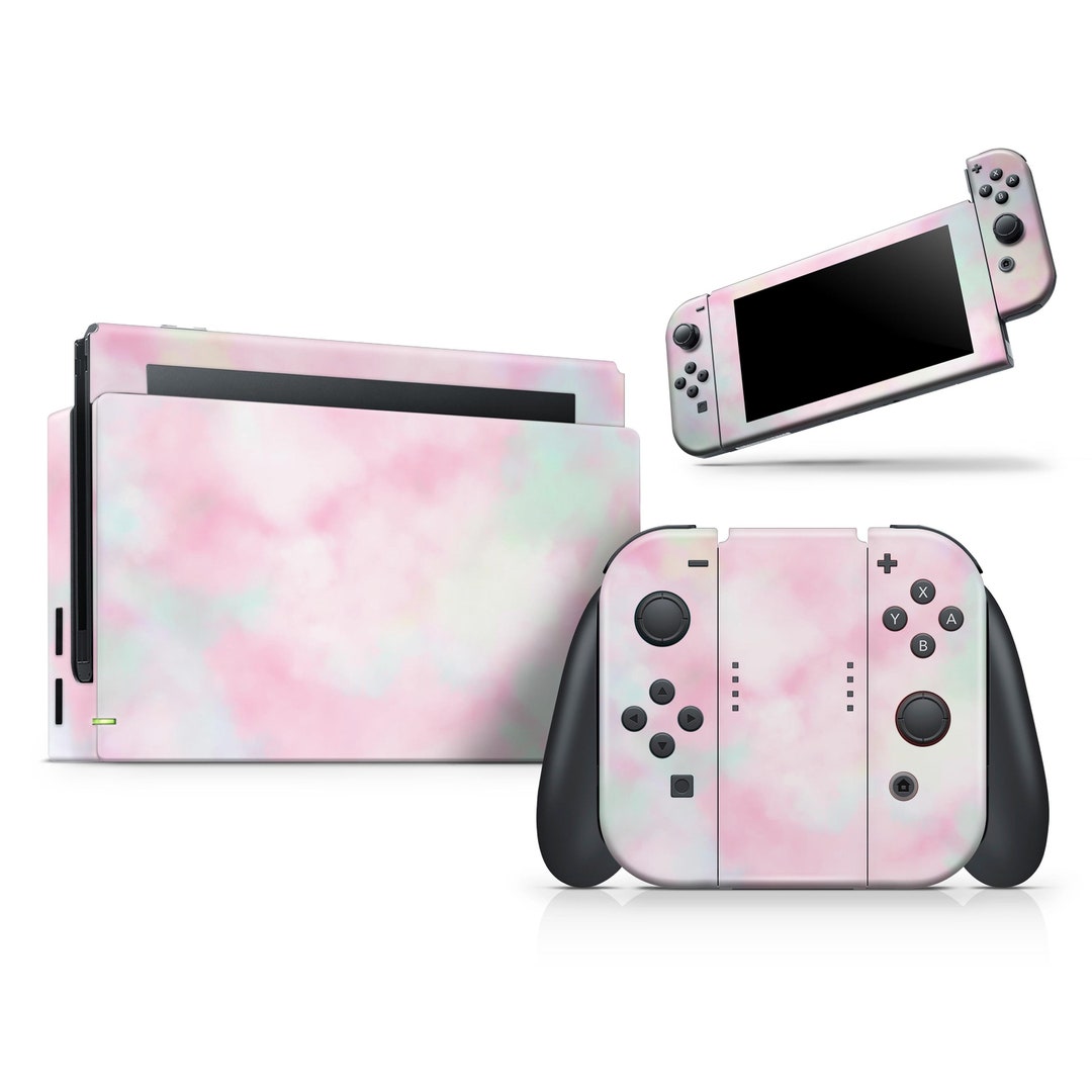 Hübsche Pastell Clouds V1 // Skin Decal Wrap für Nintendo Switch OLED ...