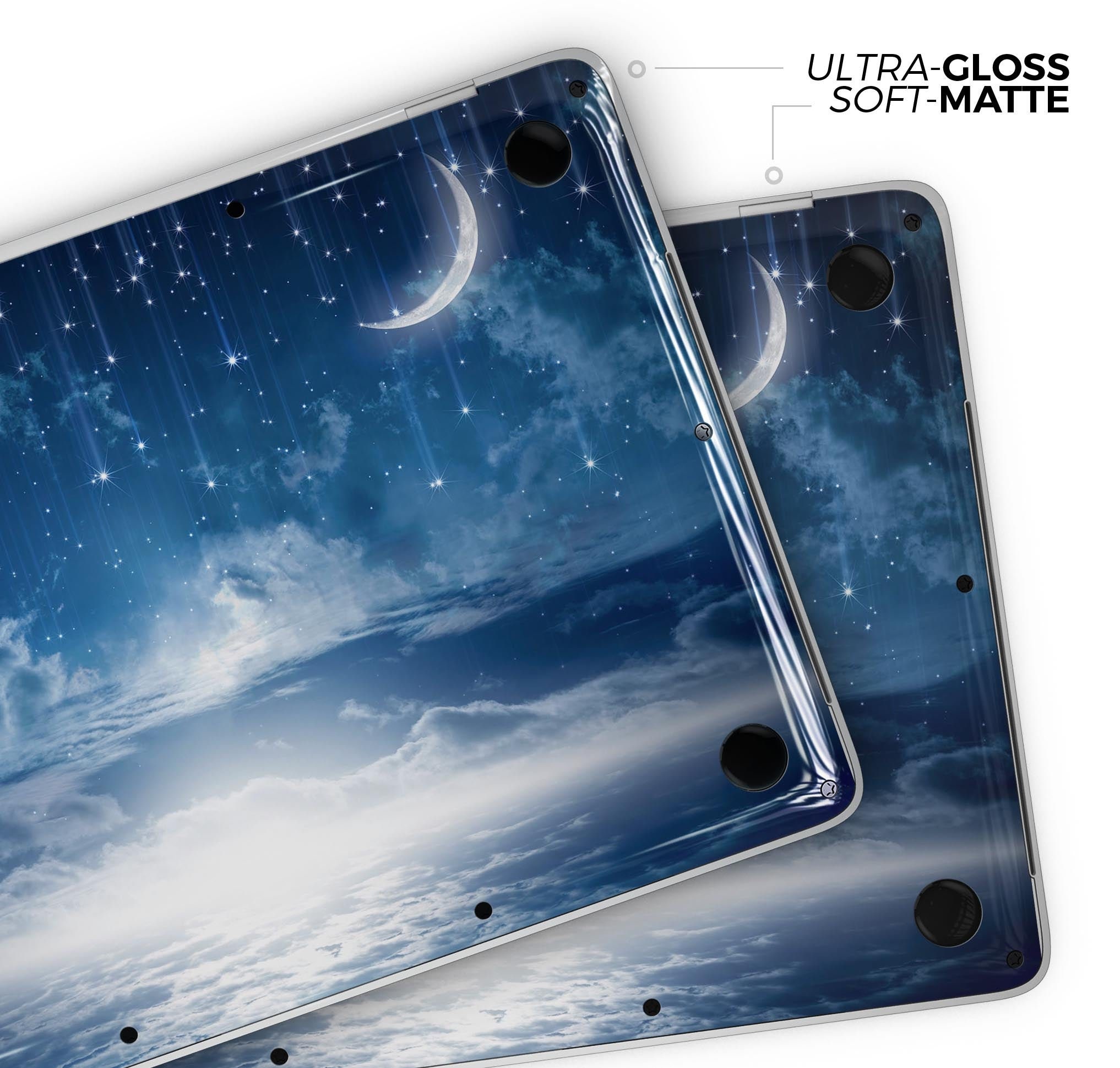 Vivid Blue Falling Stars in the Night Sky // Skin Decal Wrap - Etsy