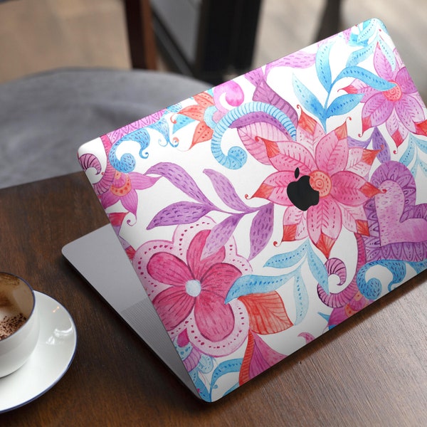 Flower MacBook Decal - Etsy