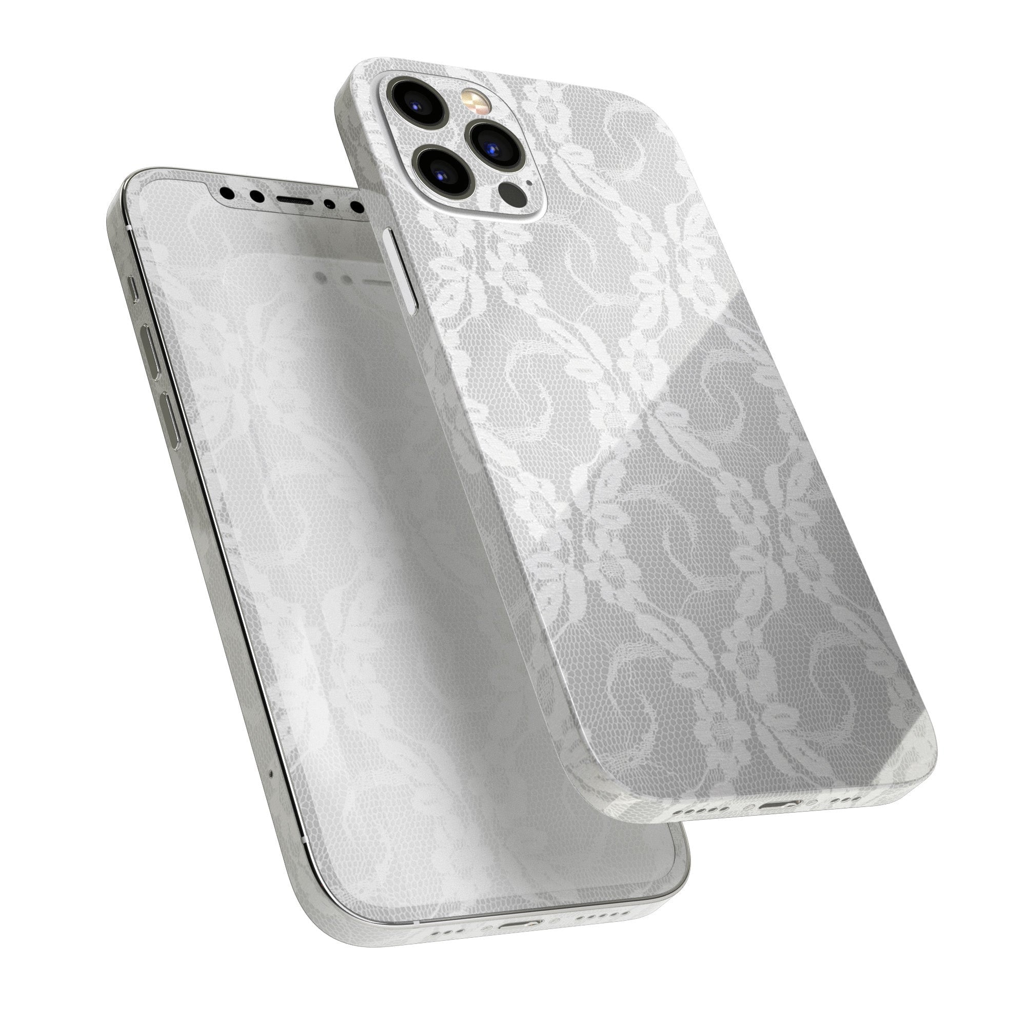 White Floral Lace // Full-body Skin Decal Wrap Cover for Apple - Etsy