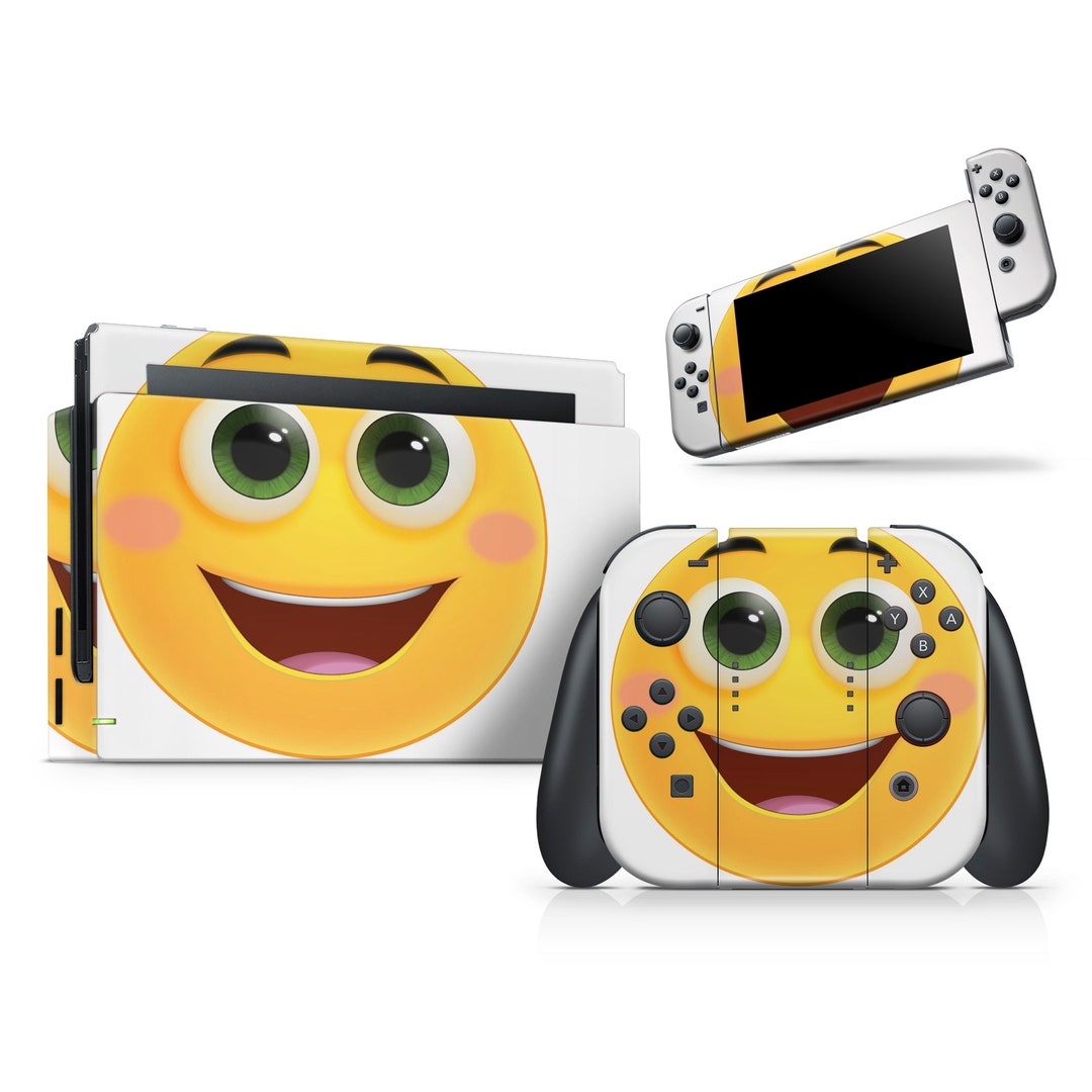 Smiley V2 Friendly Emoticons // Skin Decal Wrap for Nintendo Switch ...
