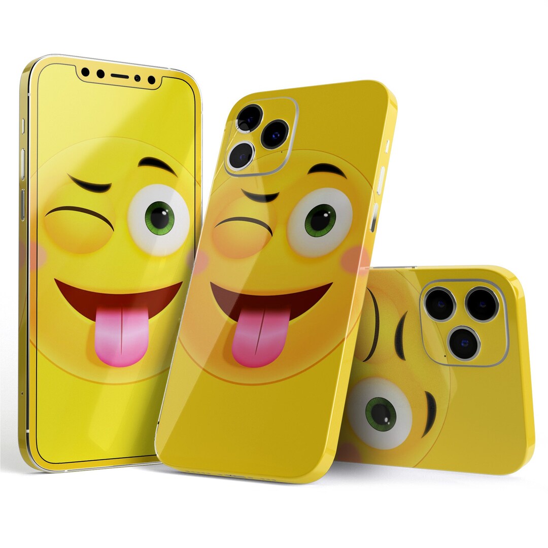 Smiley Wink Friendly Emoticons // Protective Skin Decal Wrap - Etsy