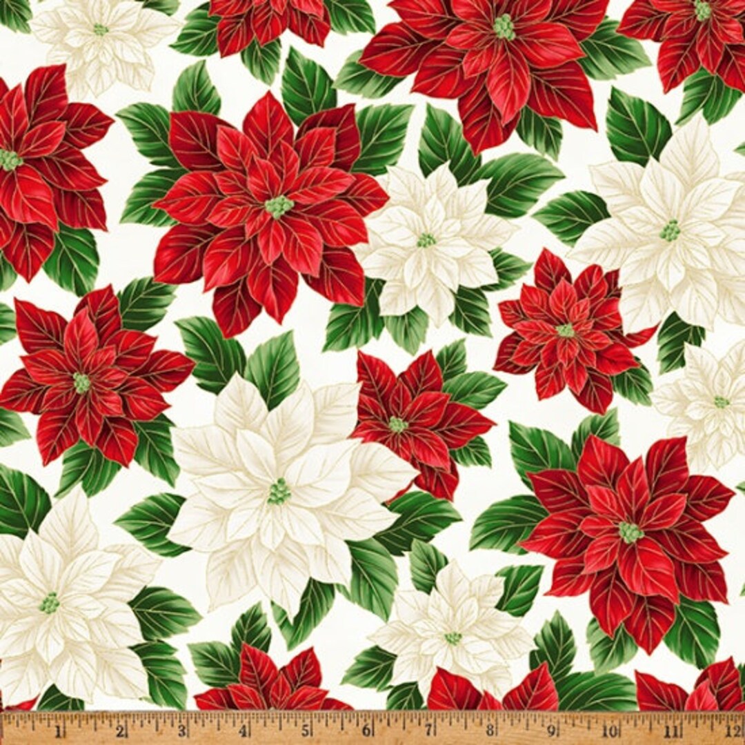 Hoffman - Christmas Splendor - Natural Gold - W7777-20G - Fabric by the ...