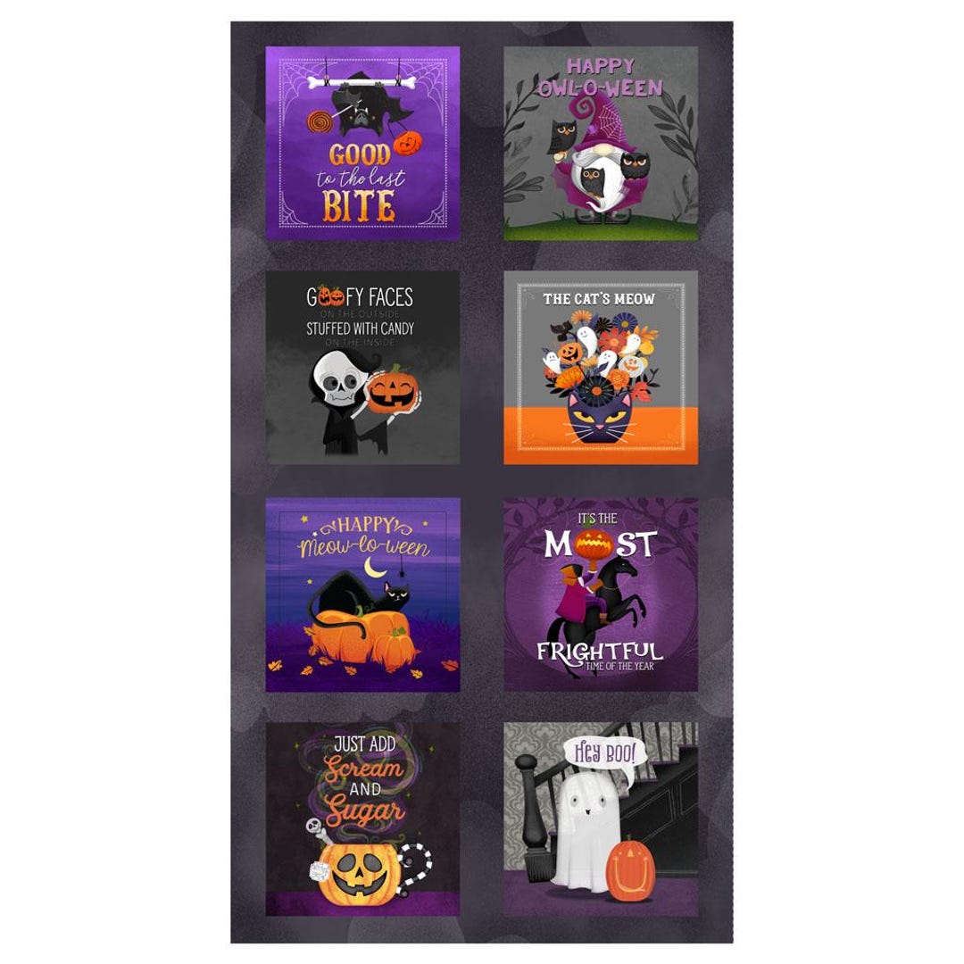 Clothworks - Hey Boo! Digital 24" Panel With 9-1/4" Blocks - Y3841-3 ...