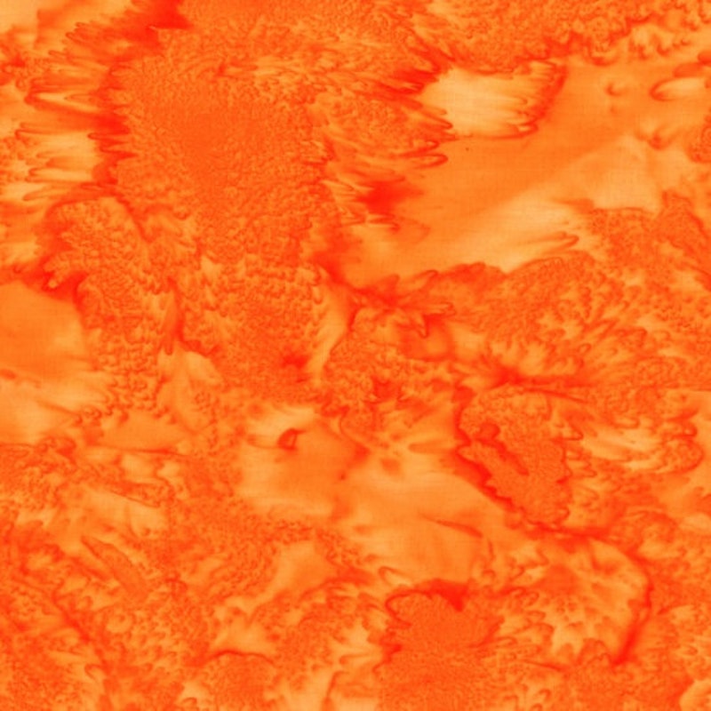 Orange Batik Fabric - Etsy