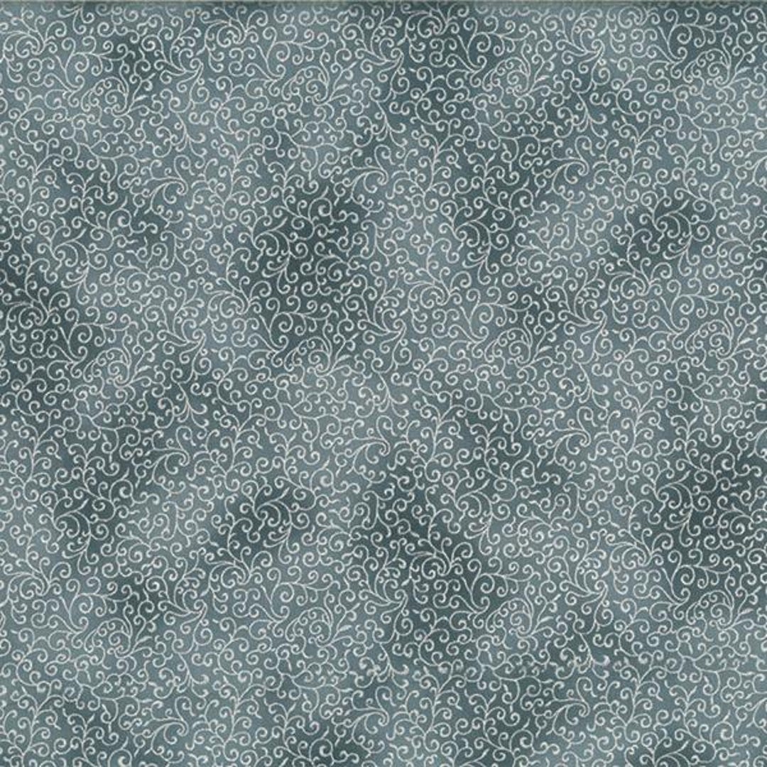 Hoffman - Winter Blossom - P7618-48S - Gray / Silver -100% Cotton ...