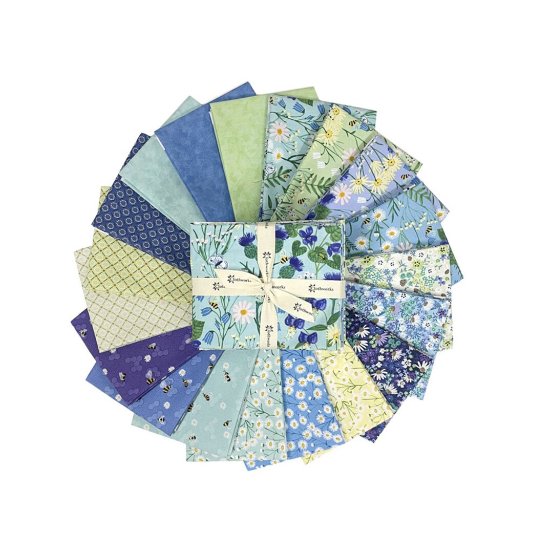 Clothworks FQ0413 Springtime Fat Quarters 19 Pcs - Etsy