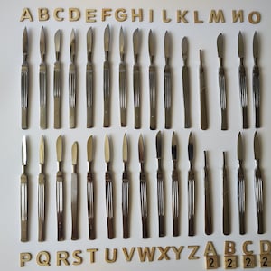 Antique SCALPELS 1-1 Pc Vintage Medical Tools , Old Scalpels Medical ...
