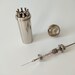 EXCELLENT CONDITION Vintage Medical 5ml Glass Syringe Metal Equipment ...