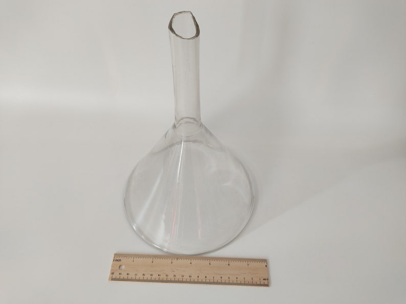 Damaged Antique Large Laboratory Glass Funnel Laboratory - Etsy
