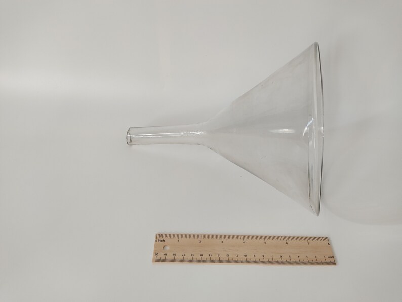 Damaged Antique Large Laboratory Glass Funnel Laboratory - Etsy