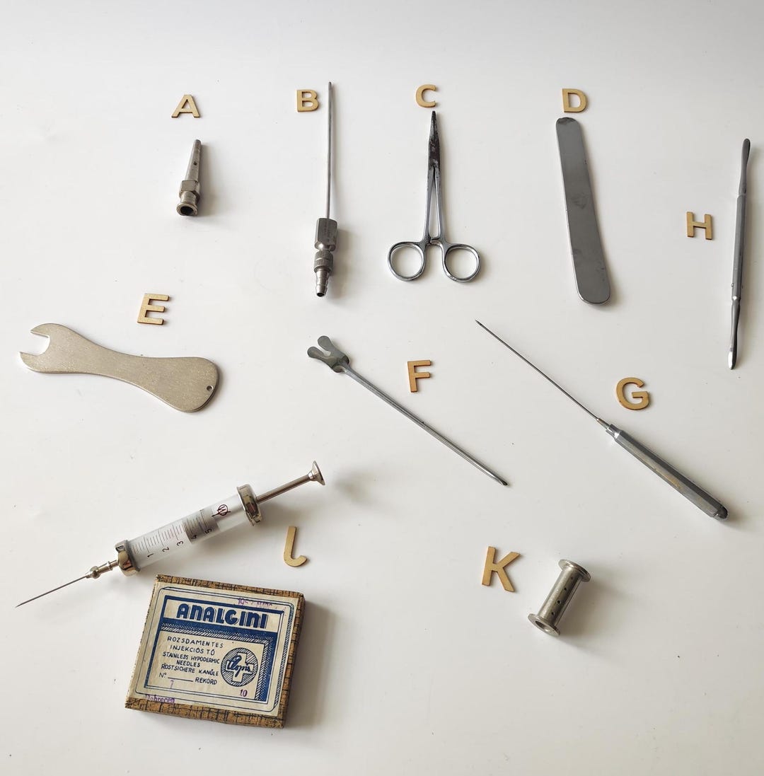 RARE RRR Vintage Medical Tools Metal Antique Old Vintage Medical Tools ...