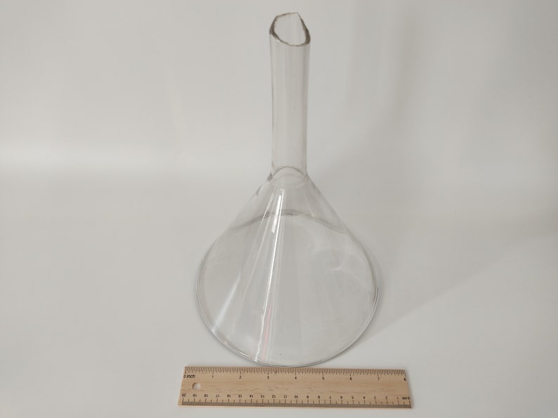 Damaged Antique Large Laboratory Glass Funnel Laboratory - Etsy