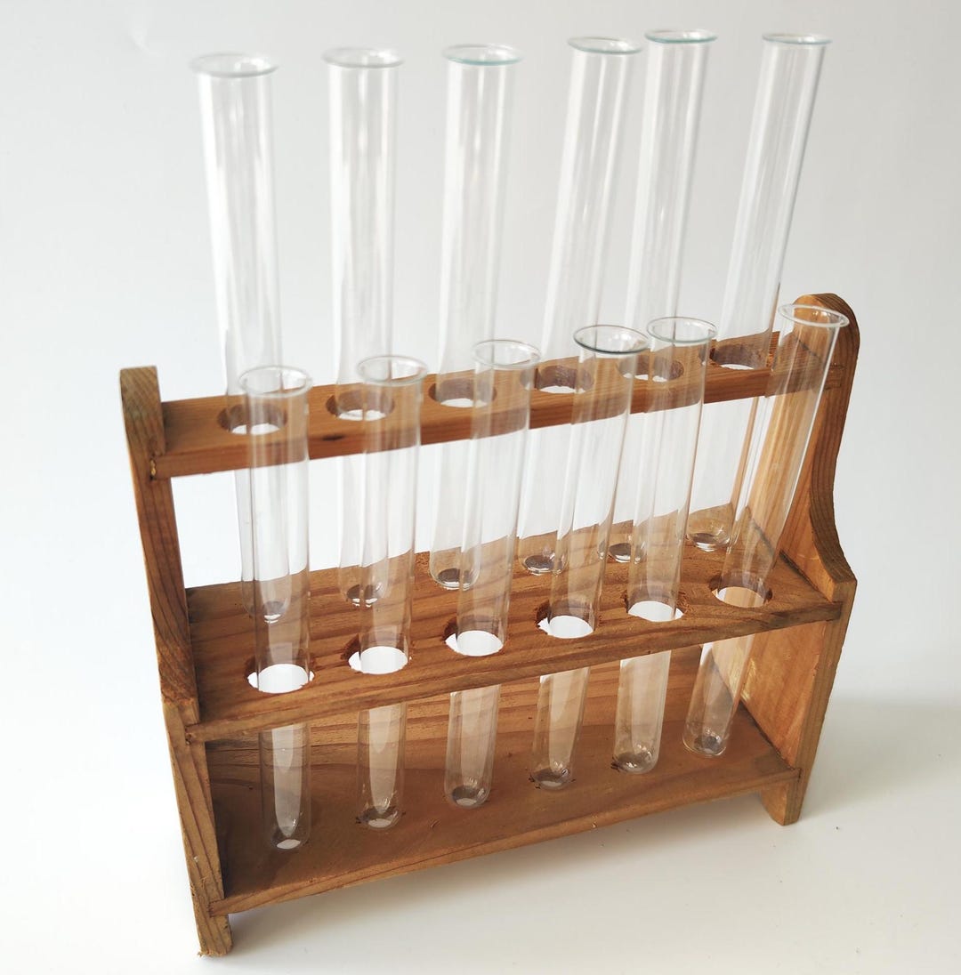 Laboratory Test Tube Test Tube Rack Equipment Lab Glass Antique Heat ...
