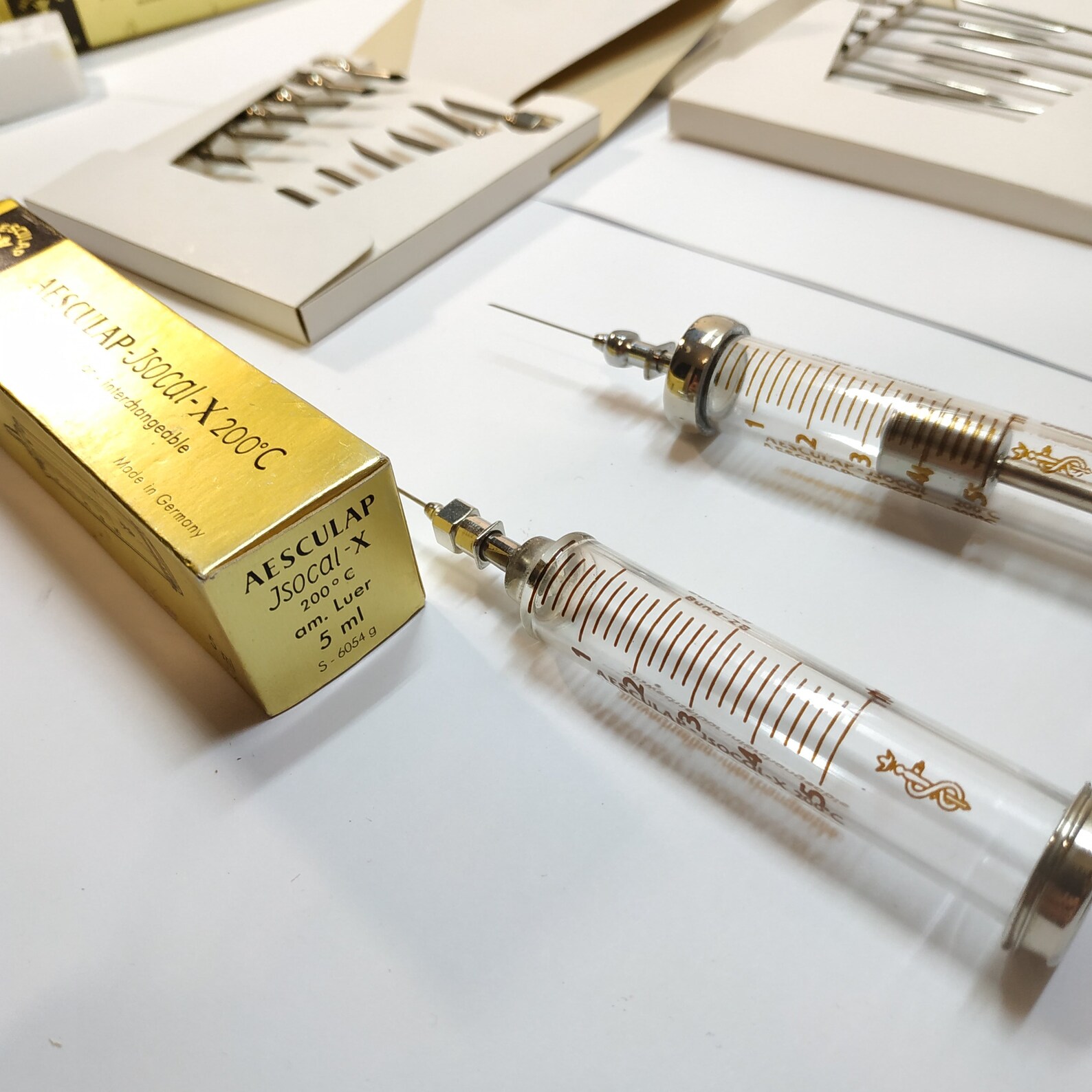 Vintage Medical AESCULAP KIT 5 Ml NEW Glass Syringe Reord - Etsy