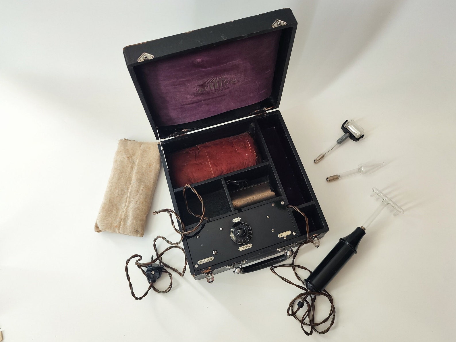 Rare VIOLET RAY MACHINE anthos / Ray Generator Rare Medical Equipment ...